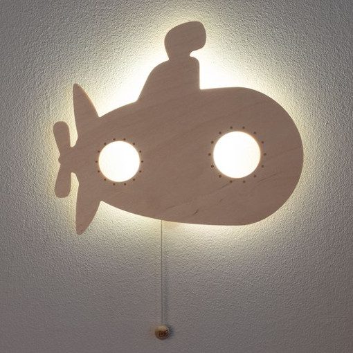 Baby’s Only – Houten – Wandlamp – Duikboot - Dinkey Winkey